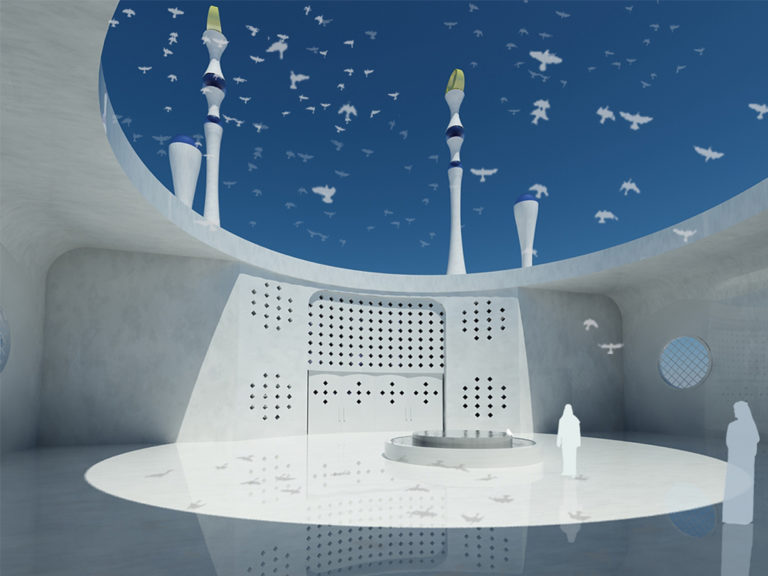 Floating mosque, United Arab Emirates - Waterstudio