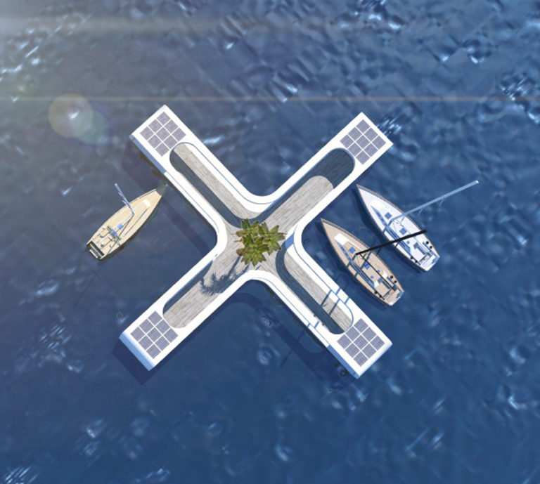 X Mark Spot, Floating hub - Waterstudio